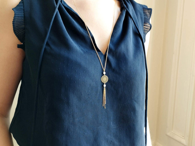 Sautoir Axelle, avec ou sans pierre